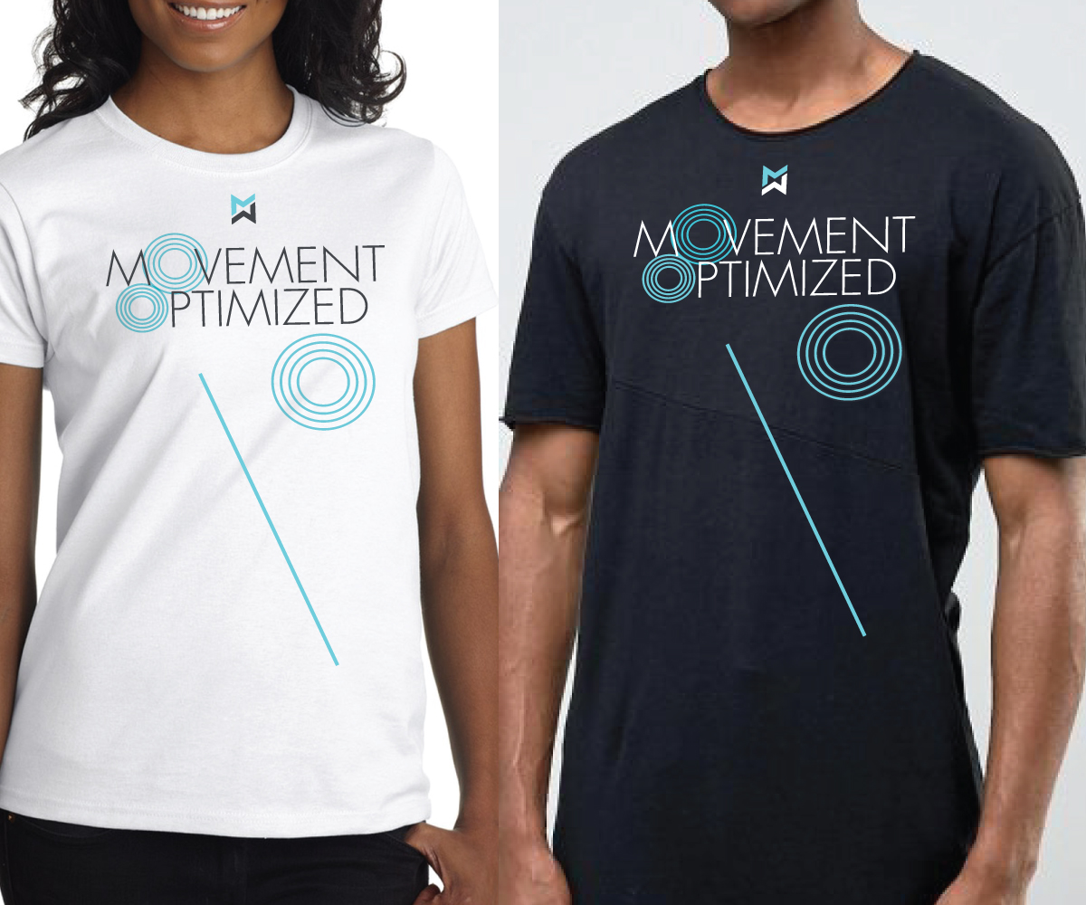 Bold, Modern, Fitness T-shirt Design for Move Well Fitness by Simon Hon ...