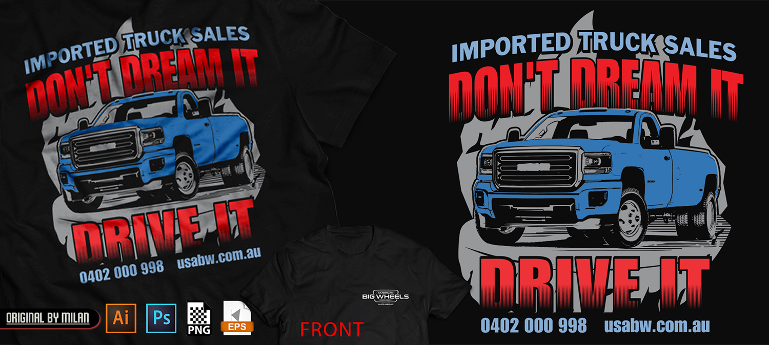 Masculine, Bold, Car Dealer T-shirt Design for Morhaven Disability ...