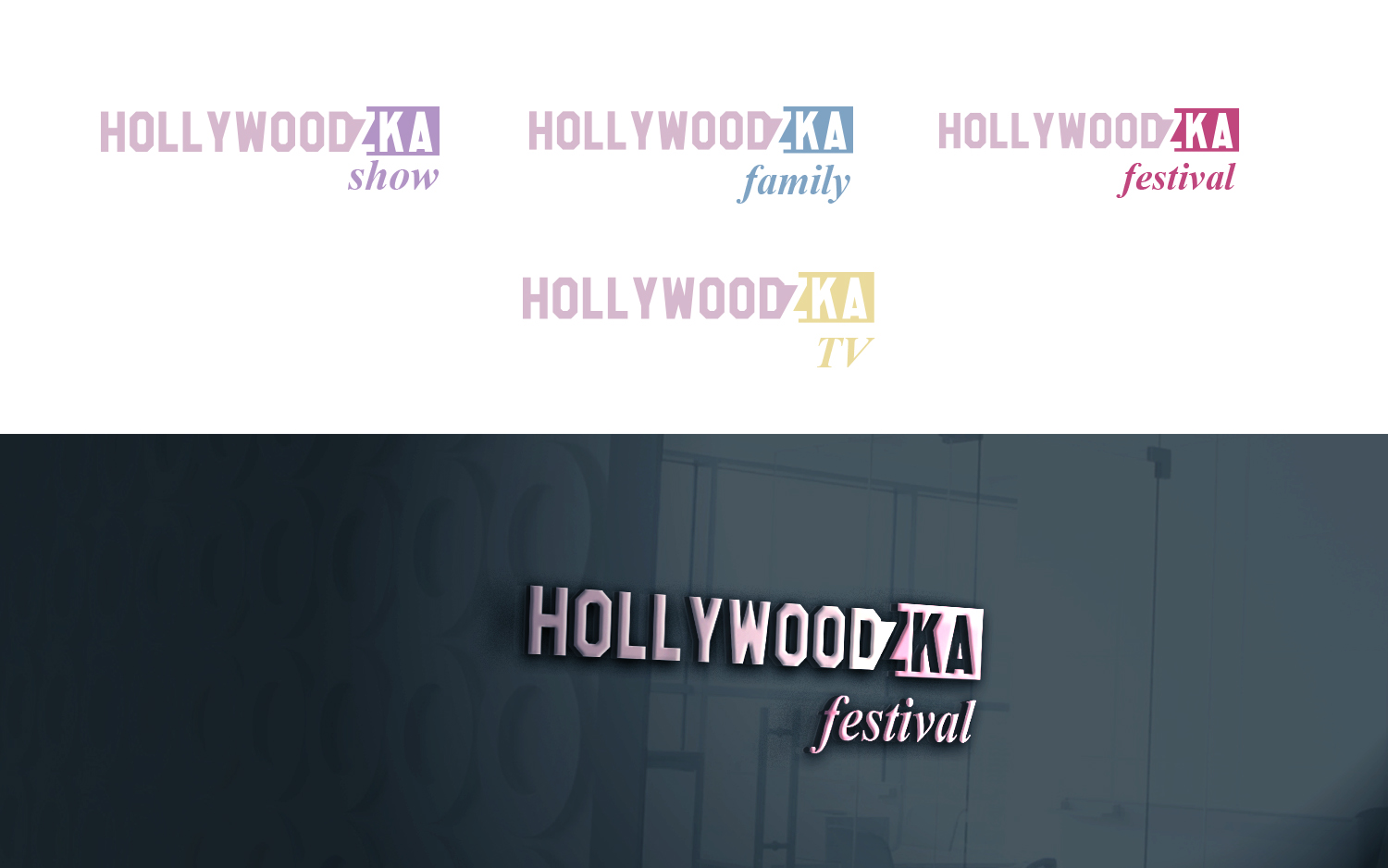 Colorful, Modern, Entertainment Logo Design for Hollywoodzka by MT ...