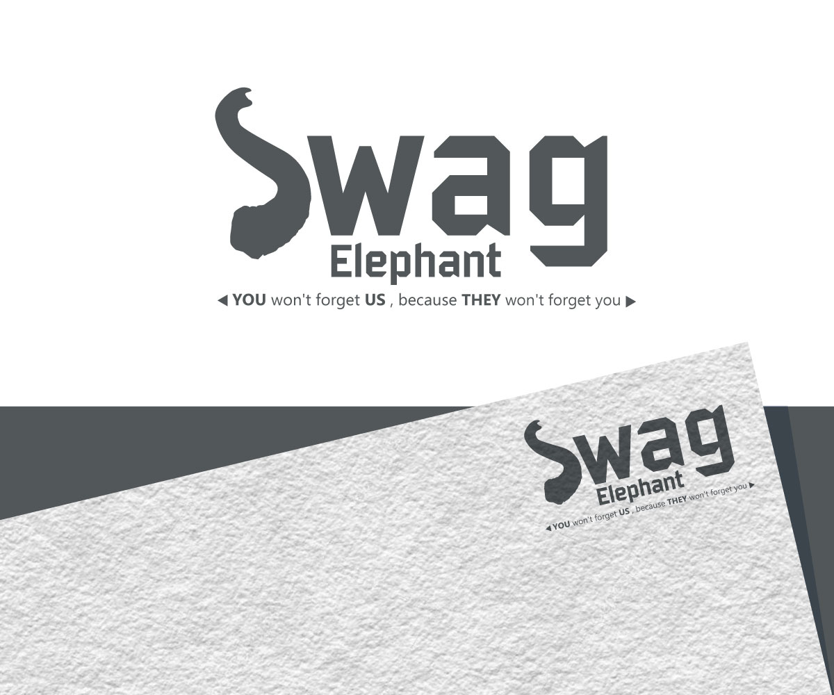 Serious, Modern, Clothing Logo Design for Swag Elephant (Add Tag line ...