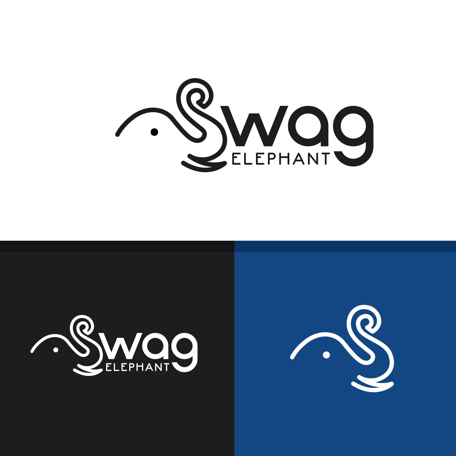 Serious, Modern, Clothing Logo Design for Swag Elephant (Add Tag line ...