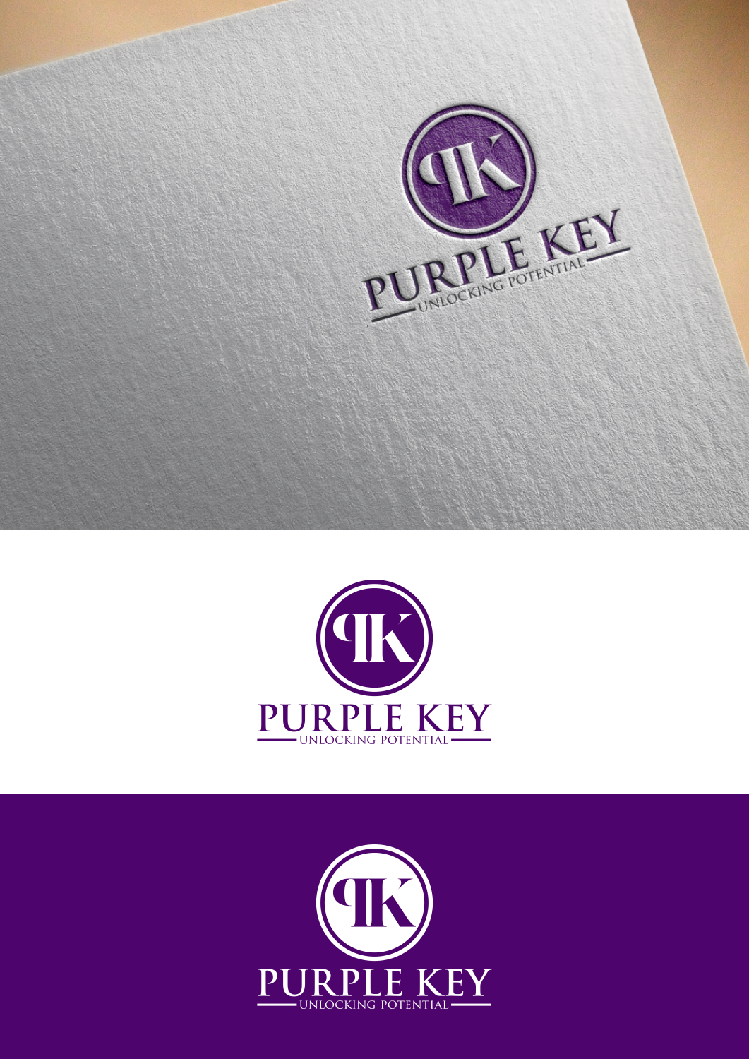 Professional, Elegant Logo Design for Purple Key with or without the ...
