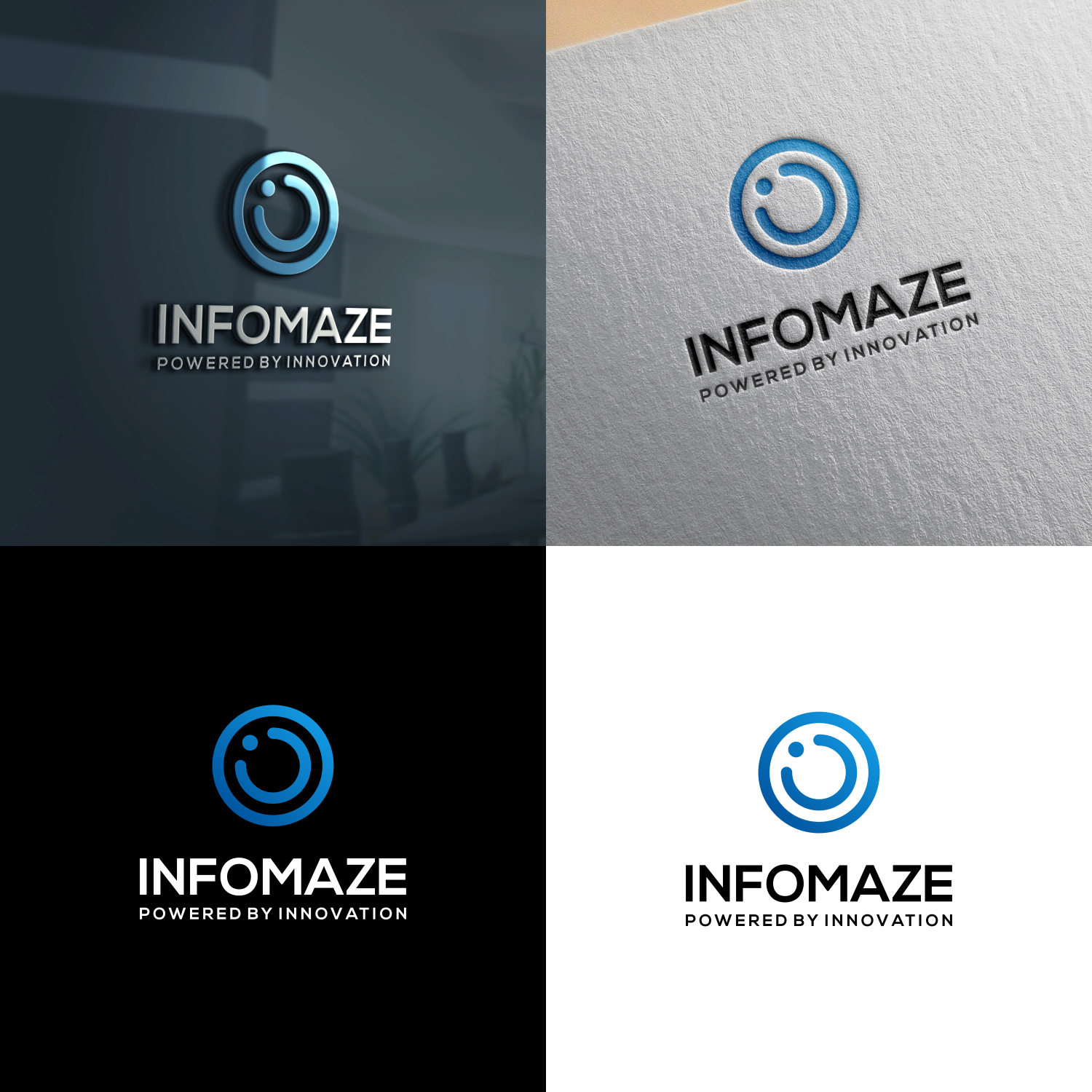 Bold, Serious, Computer Software Logo Design for Infomaze by Raja ...