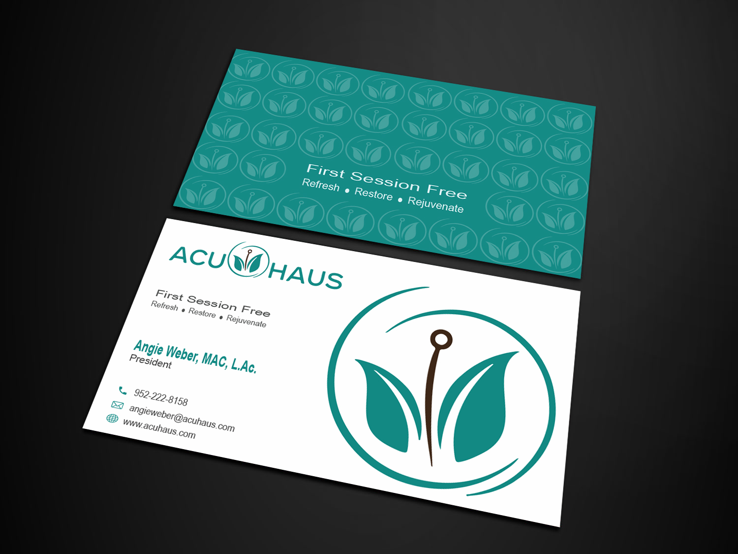 Professional, Modern, Health And Wellness Business Card Design for ...