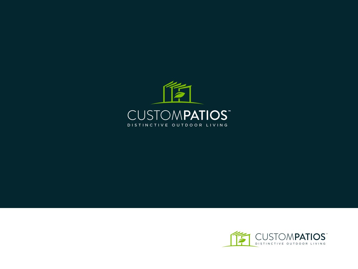 Elegant, Playful, Landscaping Logo Design for Custom Patios Distinctive ...