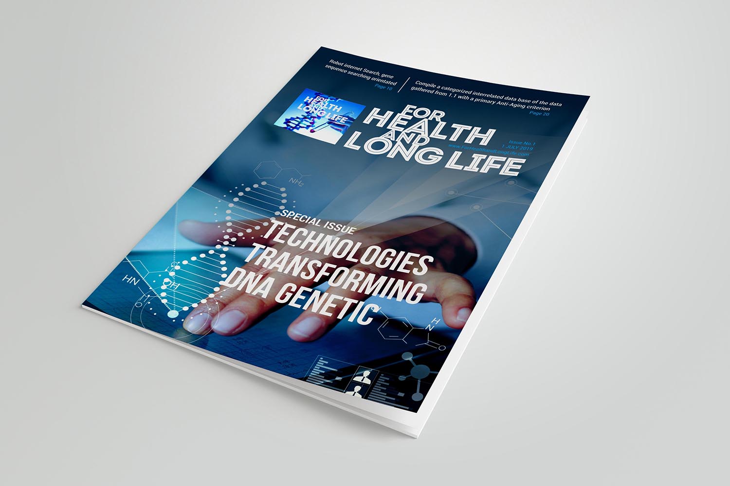 Serious, Professional, Health Product Magazine Design for a Company by ...
