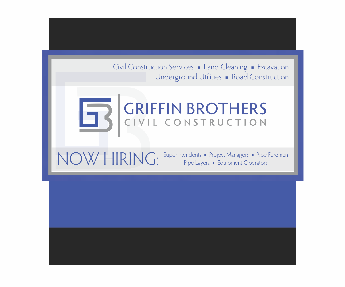 Professional, Bold, Construction Company Signage Design for a Company ...