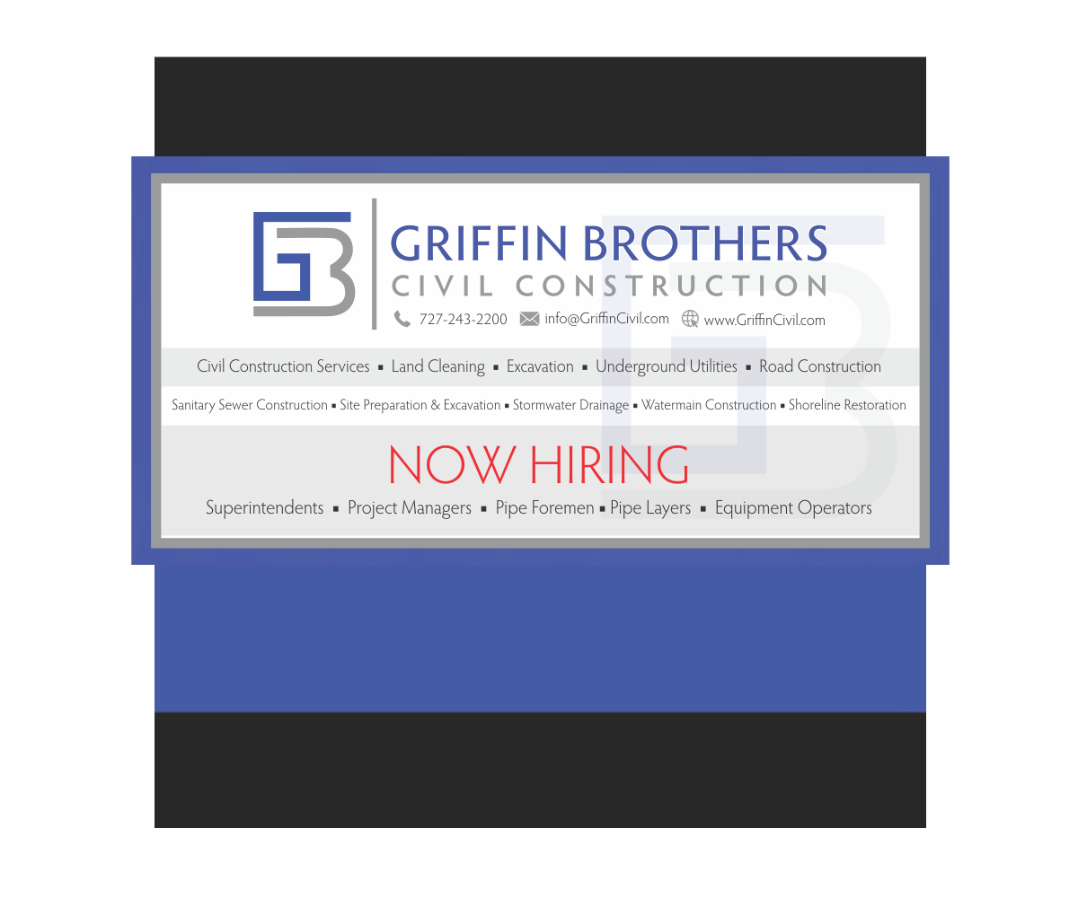 Professional, Bold, Construction Company Signage Design for a Company ...