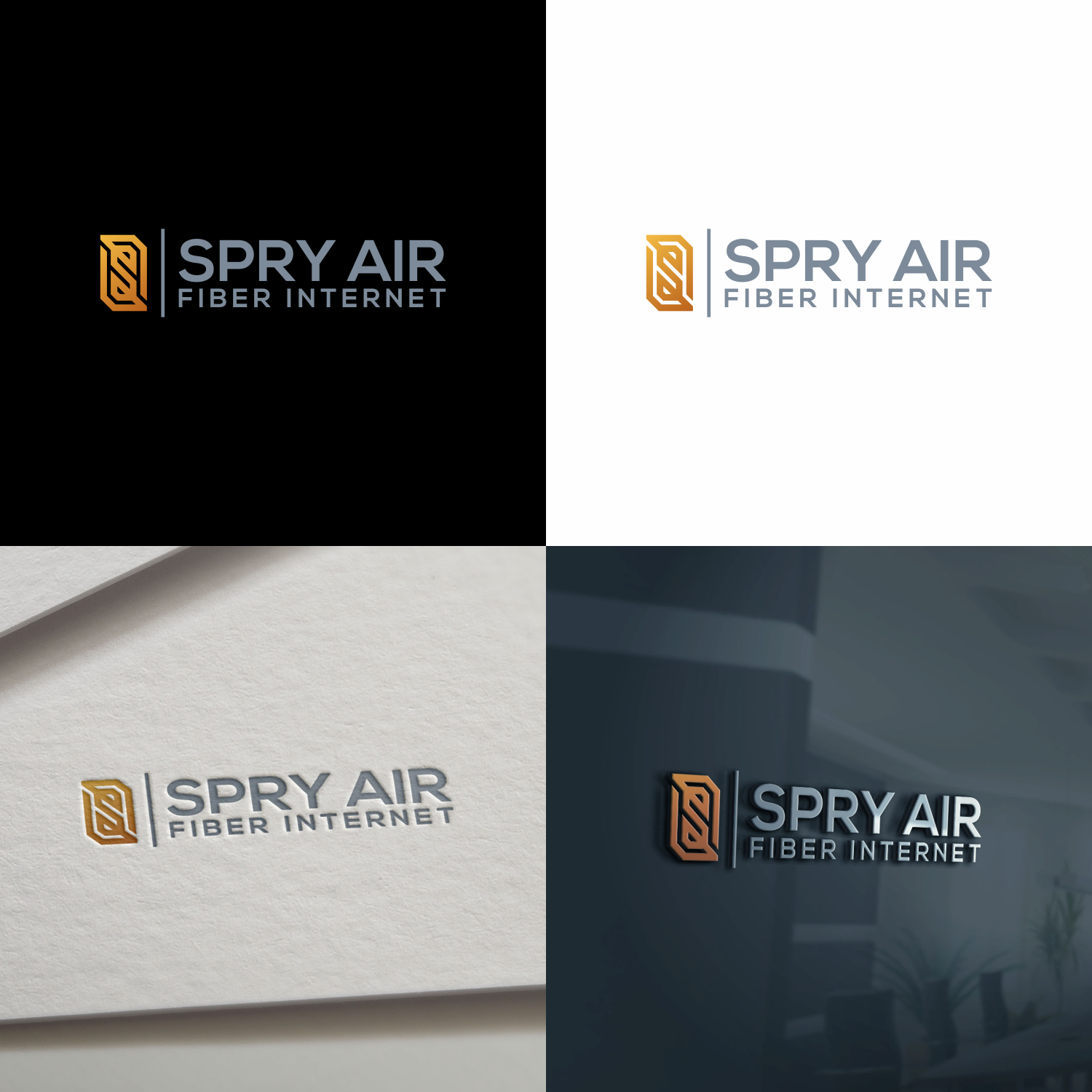 Bold, Modern, Internet Service Provider Logo Design for Spry Air Fiber ...