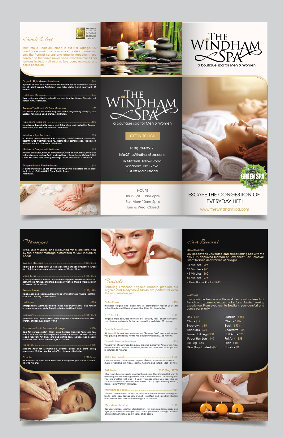 Stone And Spa Brochure Templates