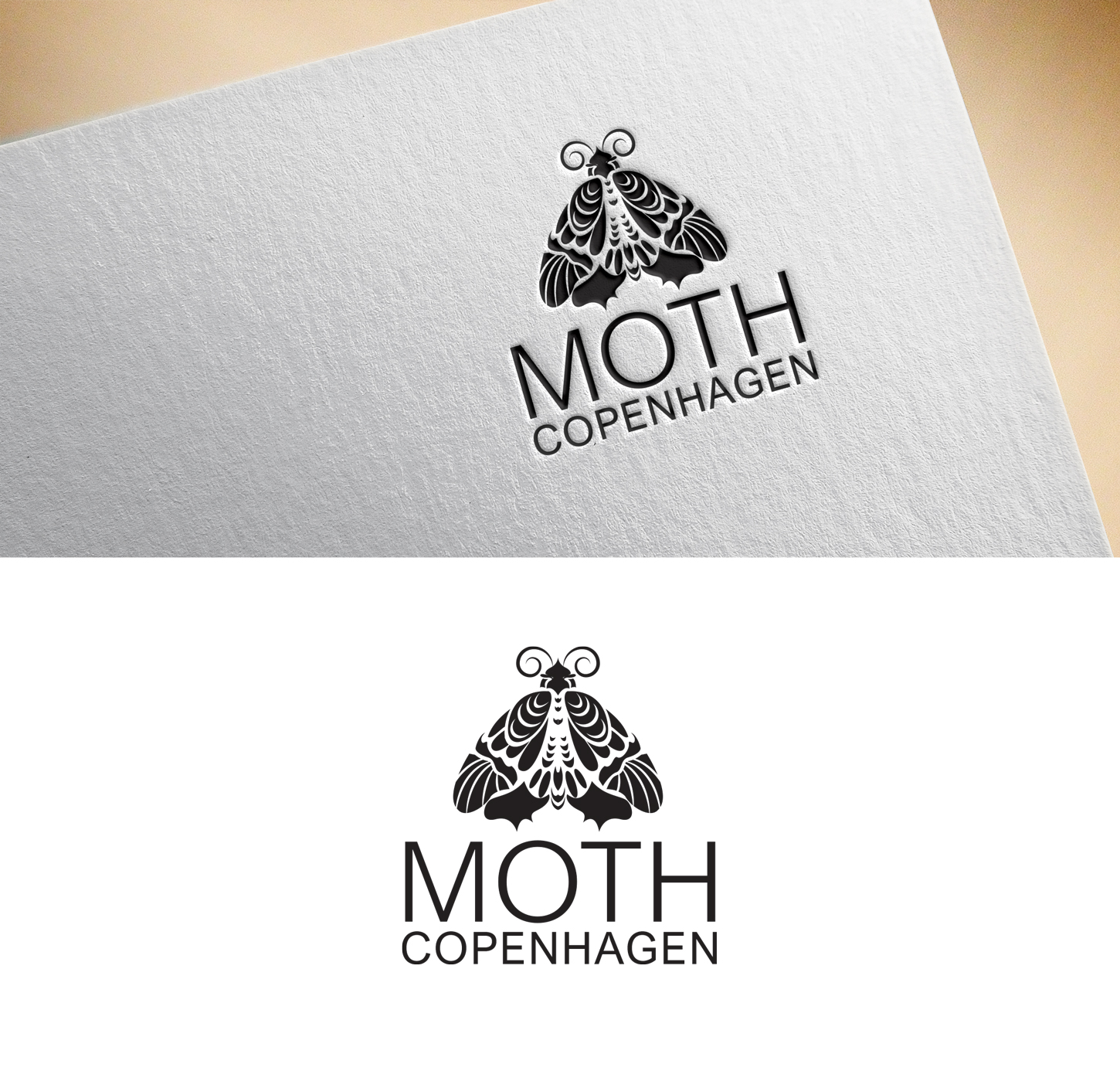 Conservative, Playful Logo Design for MOTH Copenhagen - Moth with big ...