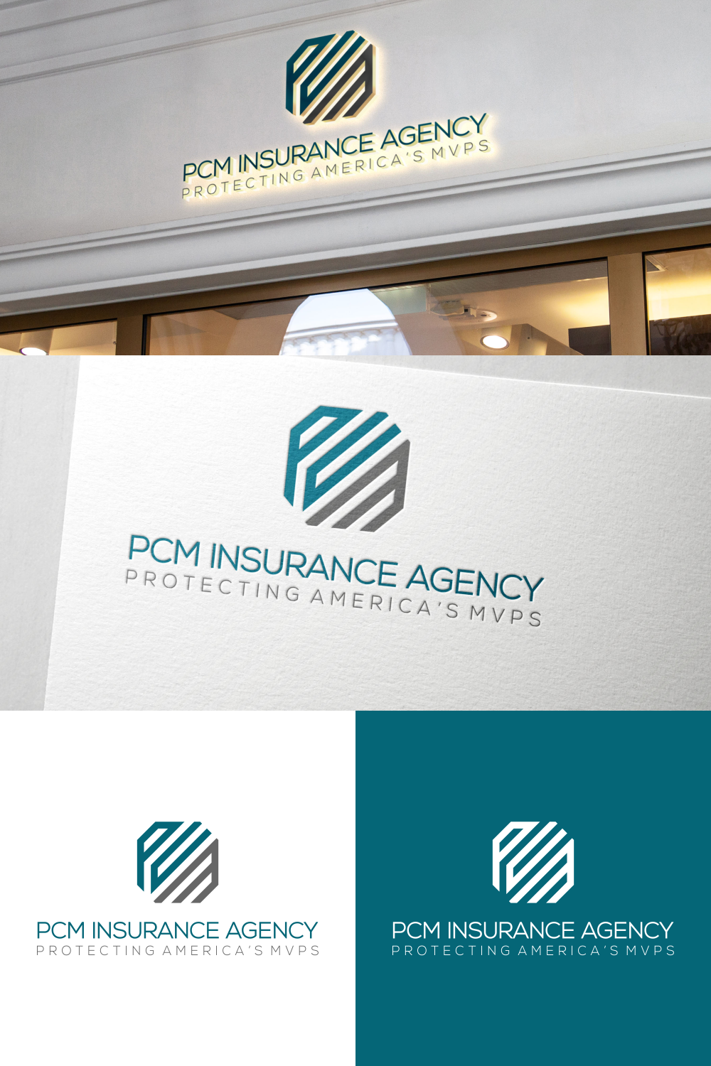 Modern, Professional, Insurance Agency Logo Design for Title: PCM ...