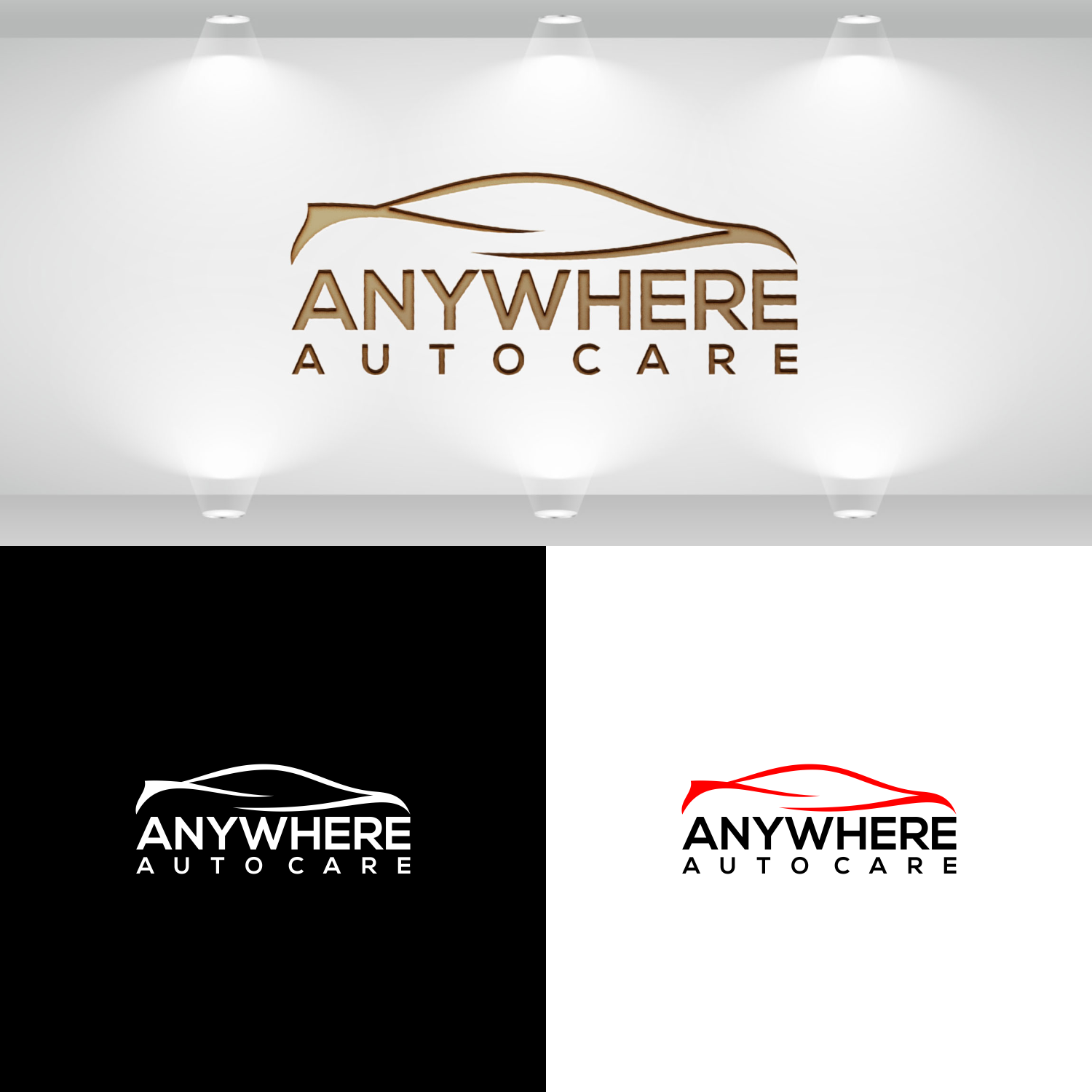Elegant, Playful Logo Design for Anywhere Auto Care by ZiangArt_Studio ...