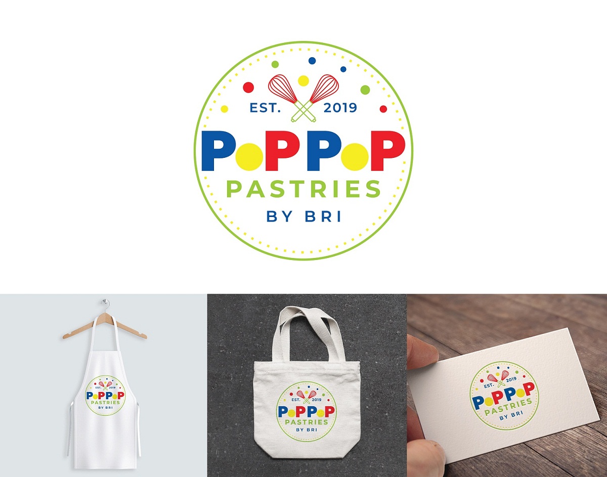Colorful, Bold Logo Design for PoP PoP Pastries by fashionable1978 ...