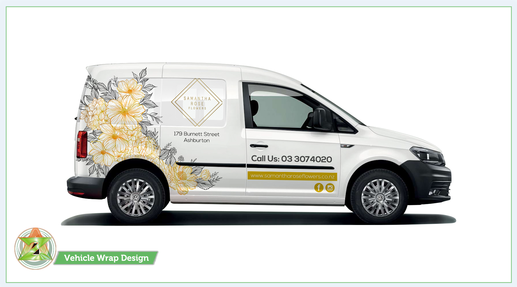 Elegant, Colorful, Florist Car Wrap Design for SAMANTHA ROSE FLOWERS by ...