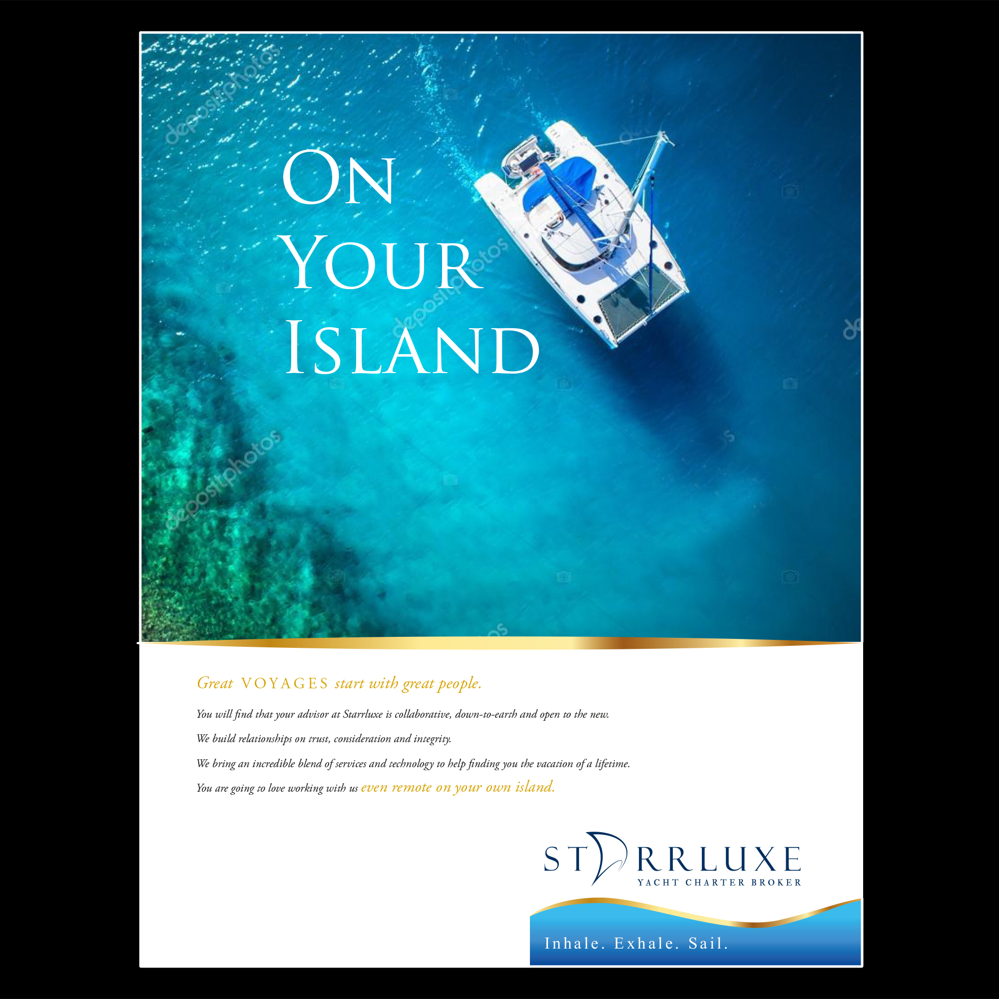Elegant, Modern, Travel Agent Advertisement Design for Fair Winds ...