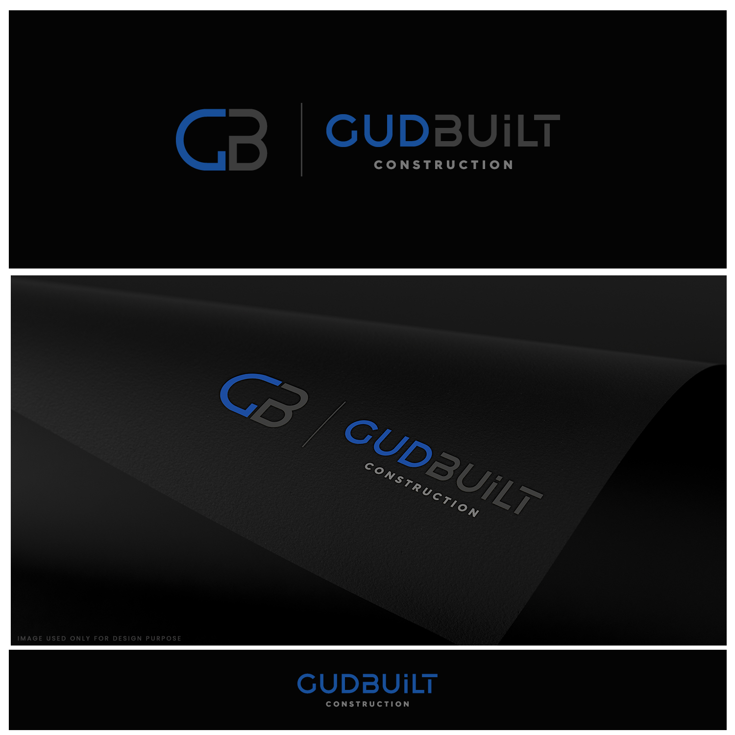 Serious, Modern, Builders Logo Design for GudBuilt Construction by ...