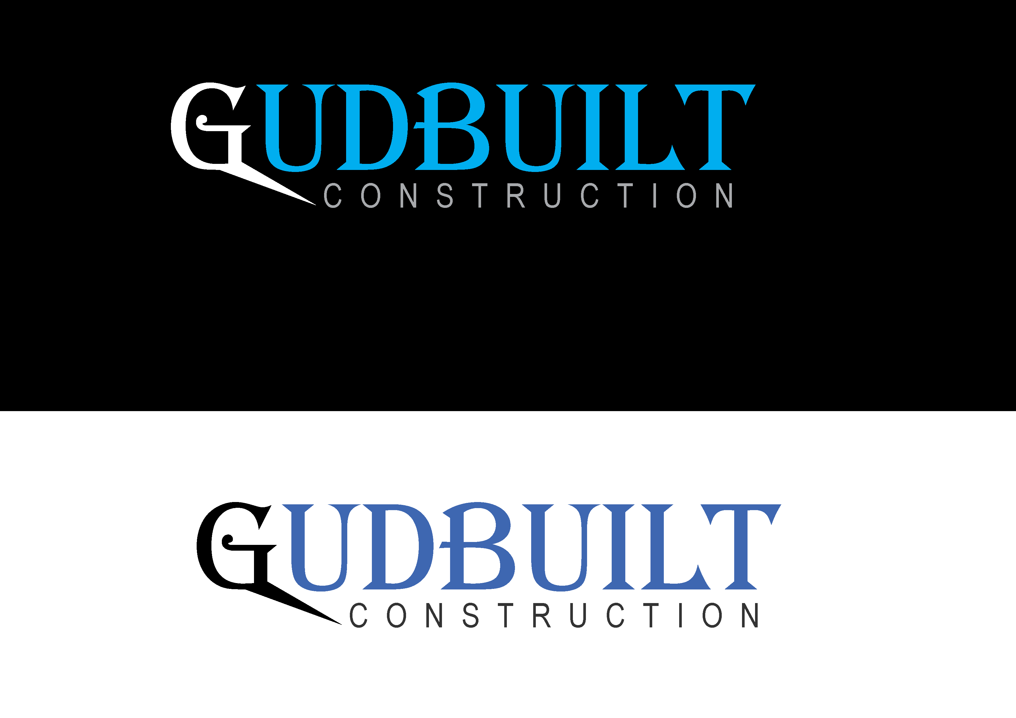 Serious, Modern, Builders Logo Design for GudBuilt Construction by ...