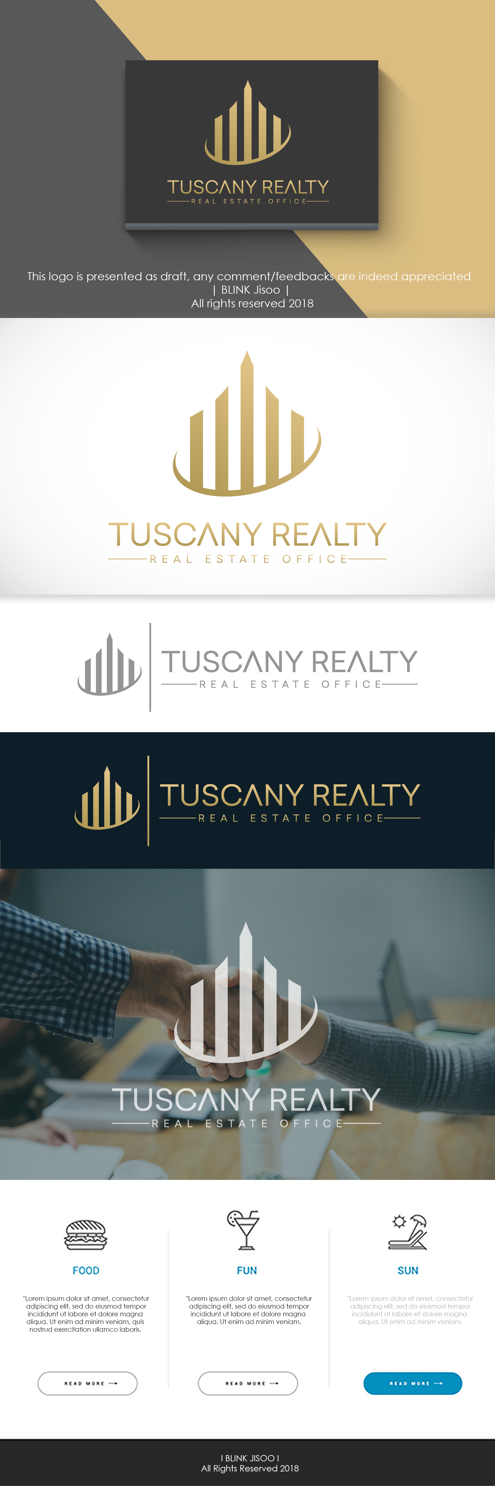 Bold, Playful, Real Estate Agent Logo Design for Tuscany Realty by Riv ...
