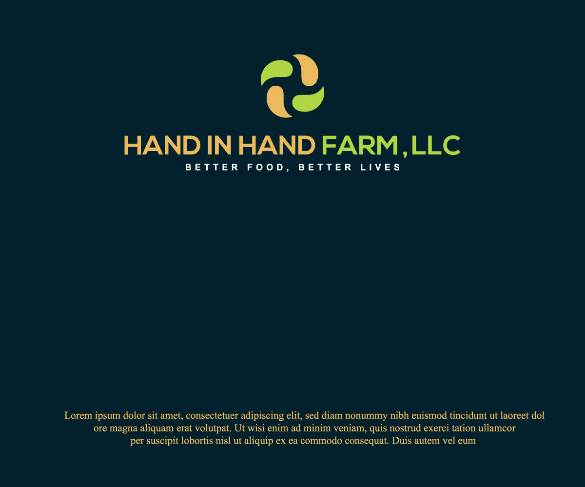 Bold, Serious, Farming Logo Design for Hand In Hand Farm, LLC. We would ...