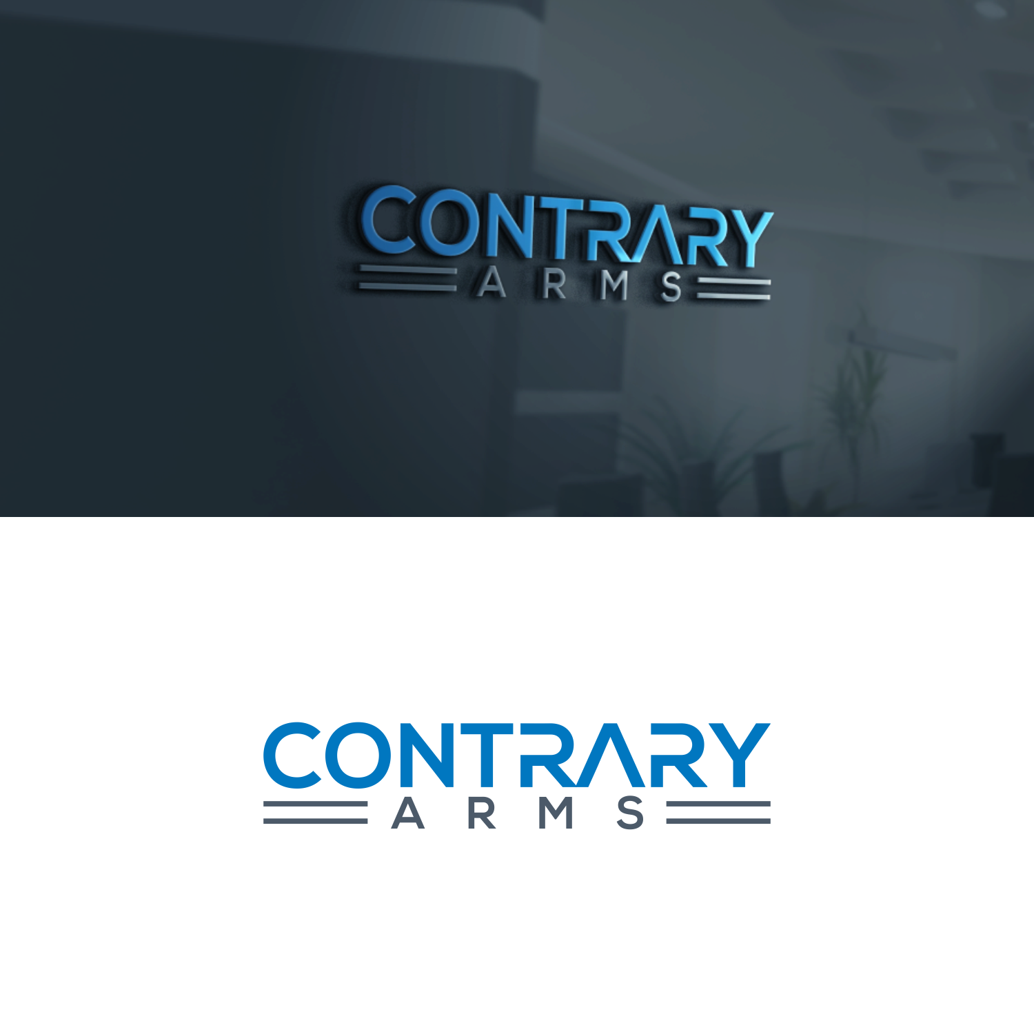 Elegant, Playful Logo Design for The company name Contrary Arms by mbah ...