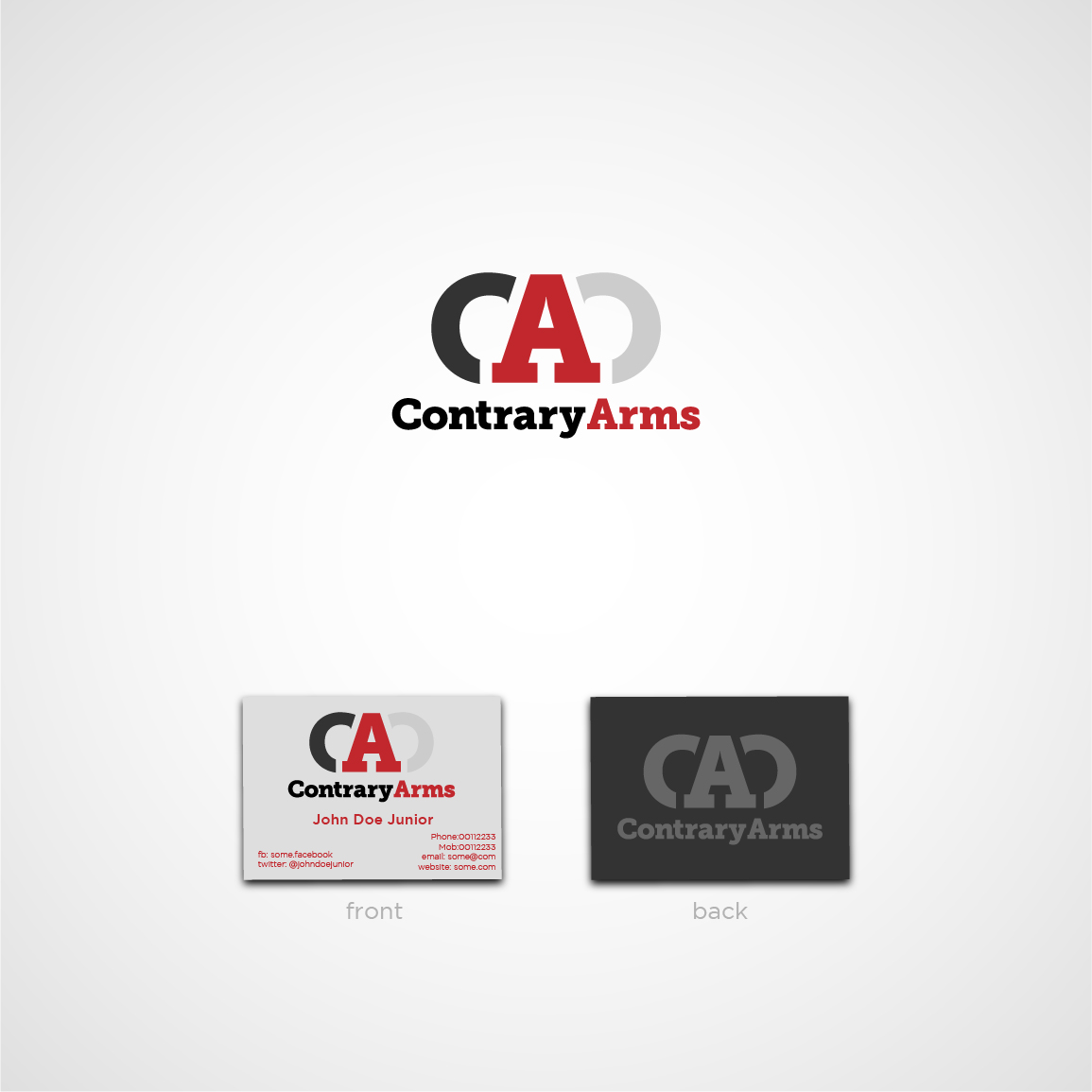 Elegant, Playful Logo Design for The company name Contrary Arms by ...