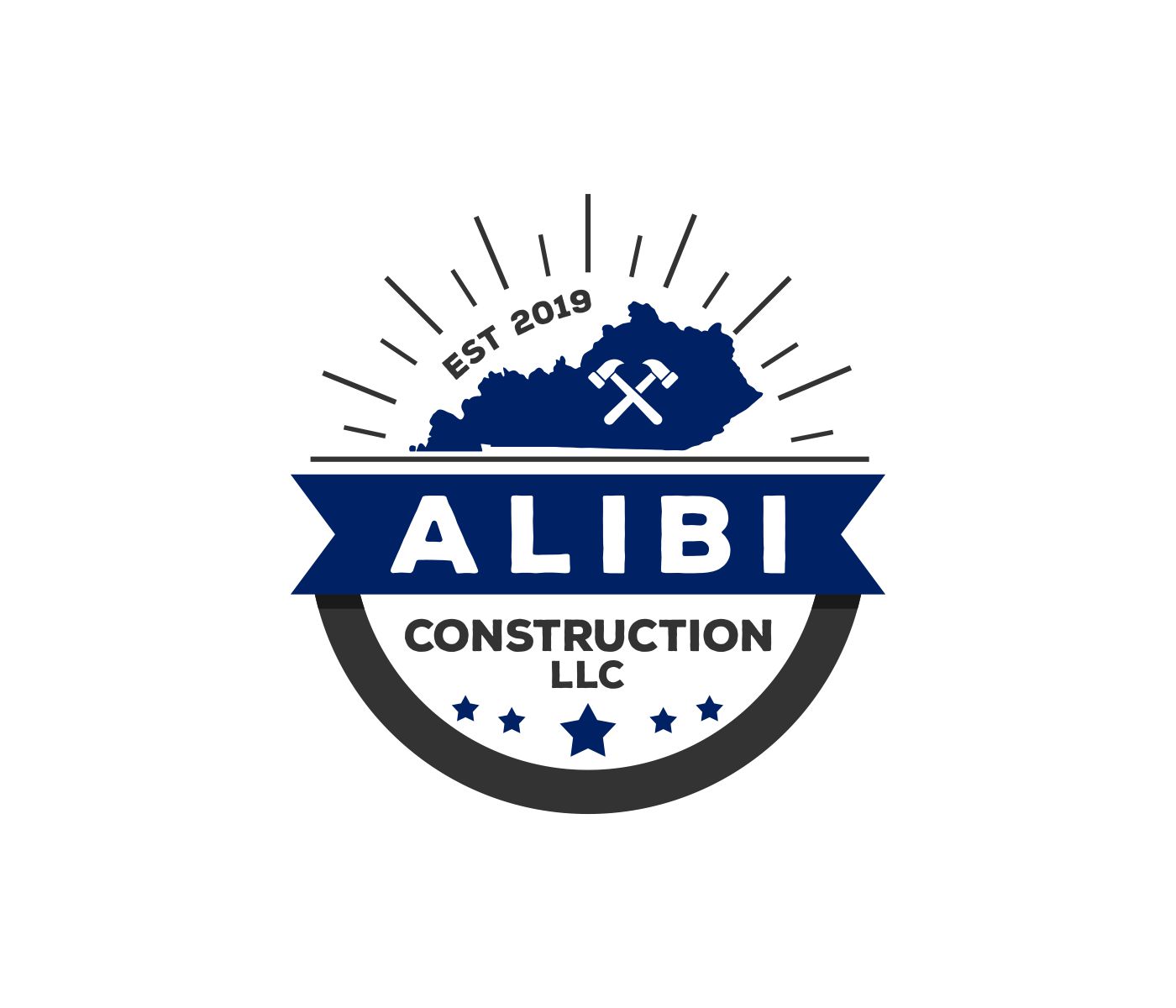 Traditional, Personable Logo Design for Alibi Construction LLC by Jenny ...