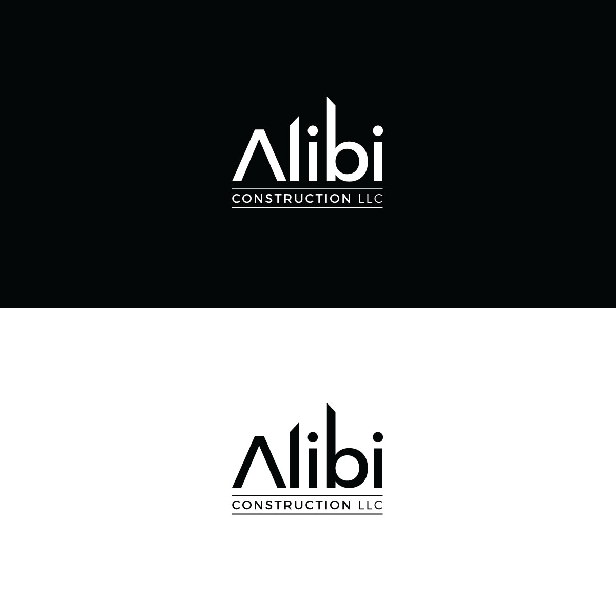 Traditional, Personable Logo Design for Alibi Construction LLC by Rii ...
