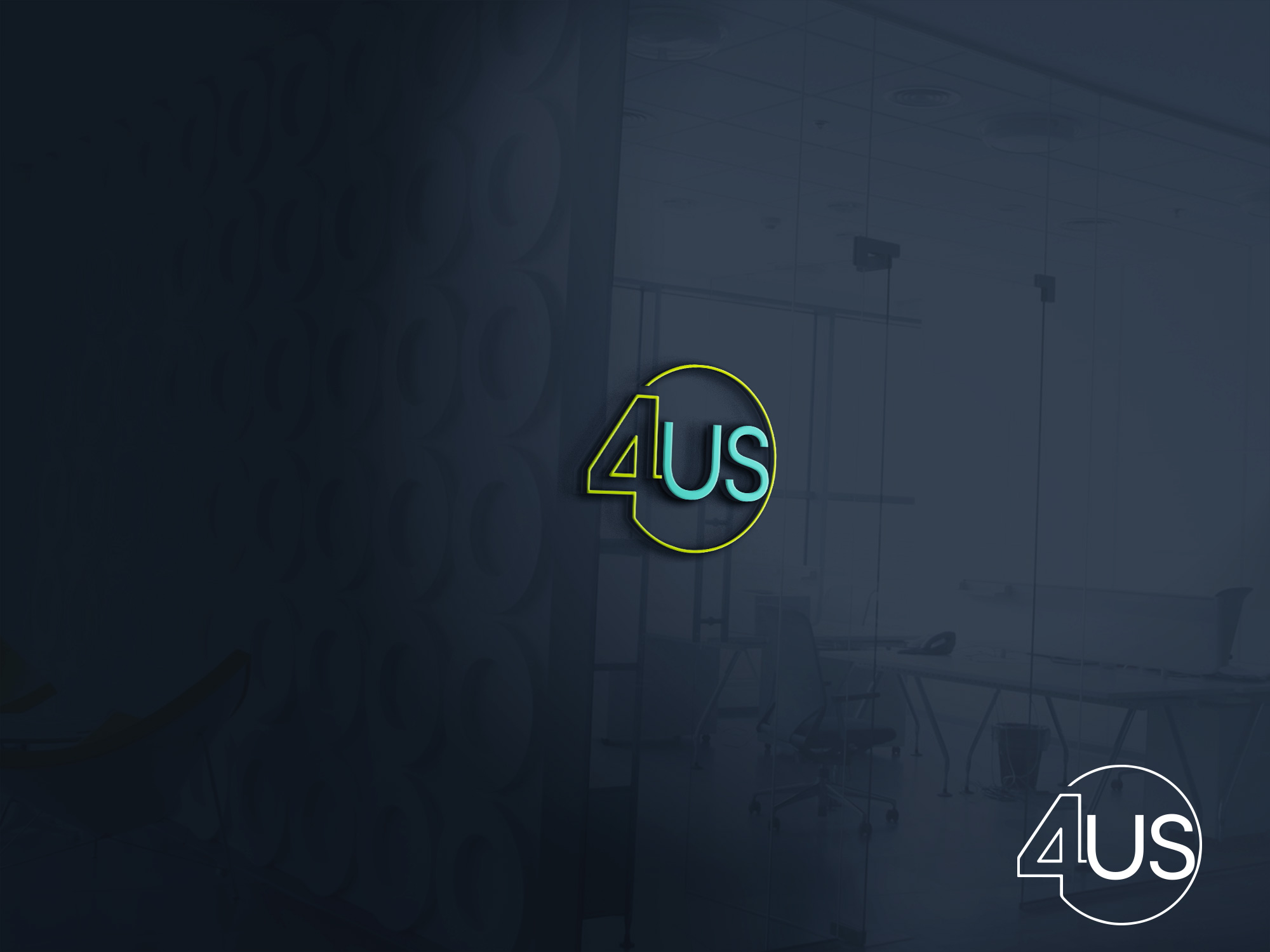 Elegant, Playful Logo Design for 4us by ClearDesign | Design #22099767
