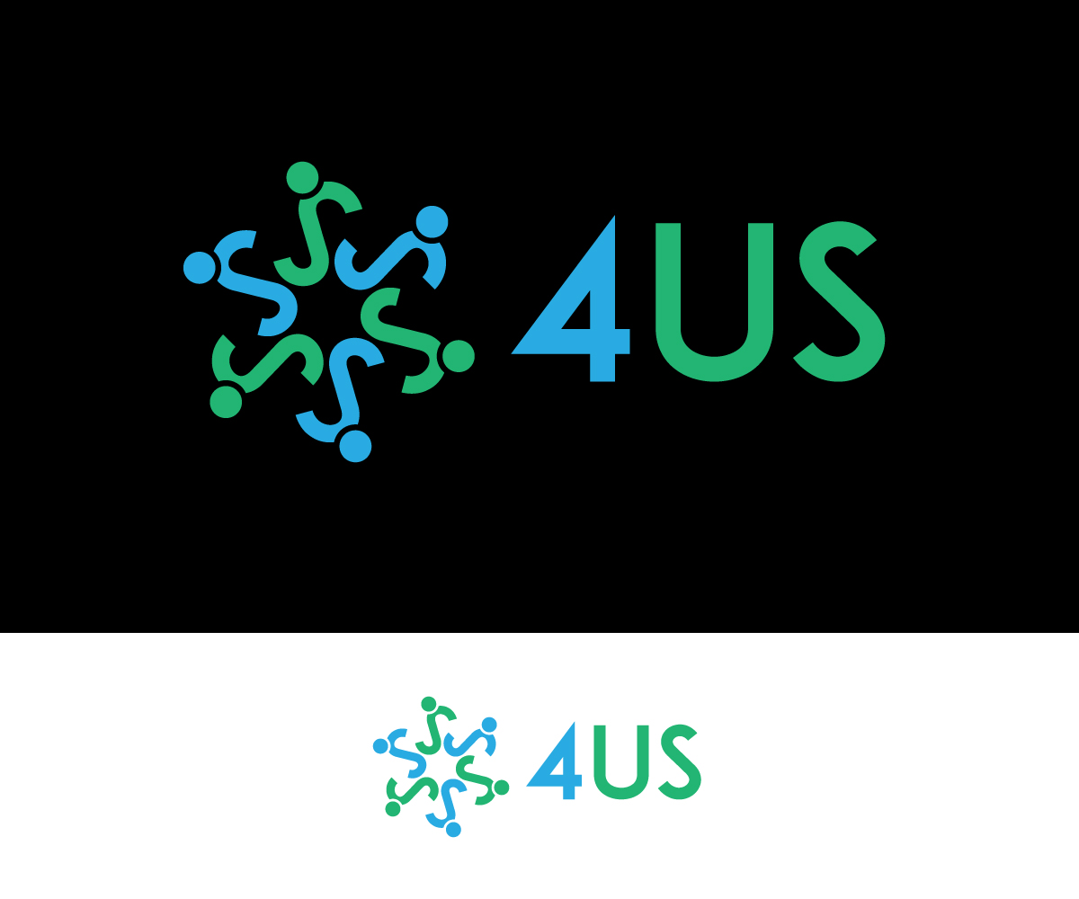 Elegant, Playful Logo Design for 4us by logograph | Design #22098956