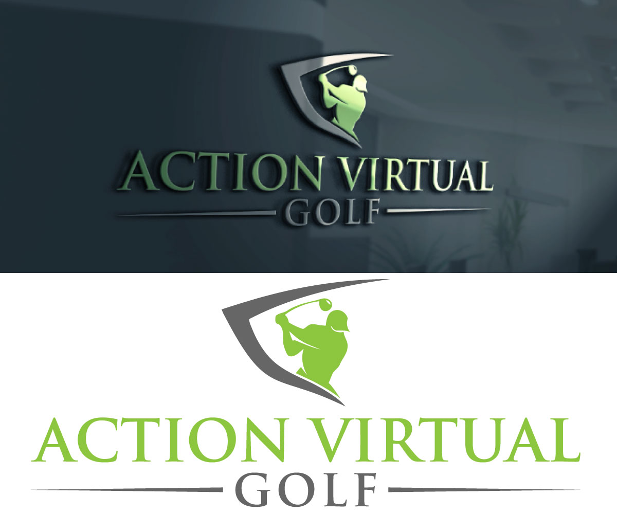 Logo Design for Action Virtual Golf/VIRTUAL GOLF/ Action Centre ...