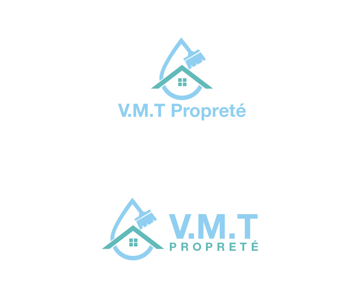 Modern, Upmarket Logo Design for V.M.T Propreté by Isnah Logo | Design ...