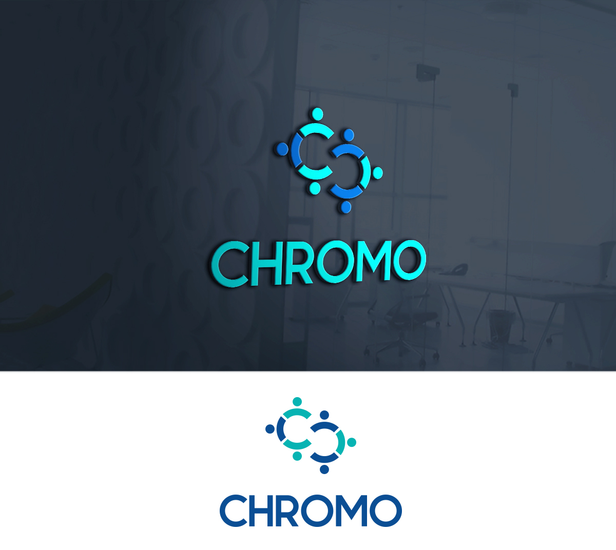 Modern, Colorful, It Service Logo Design for CHROMO by CreativeBaba ...