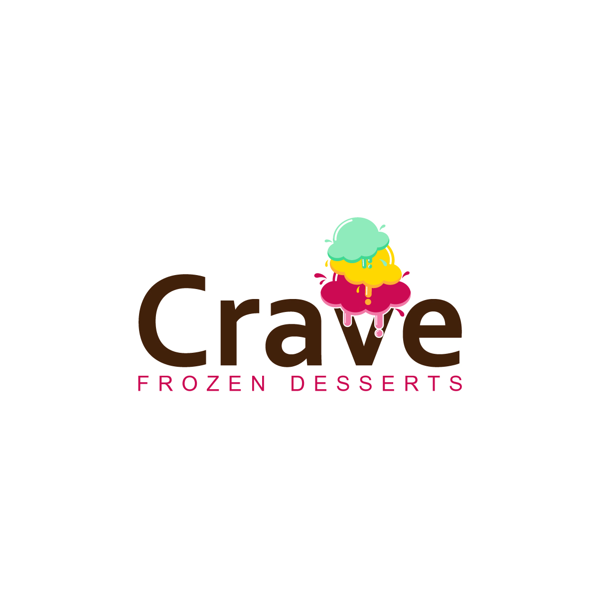 Colorful, Bold, Food Service Logo Design for “Crave” large text ...