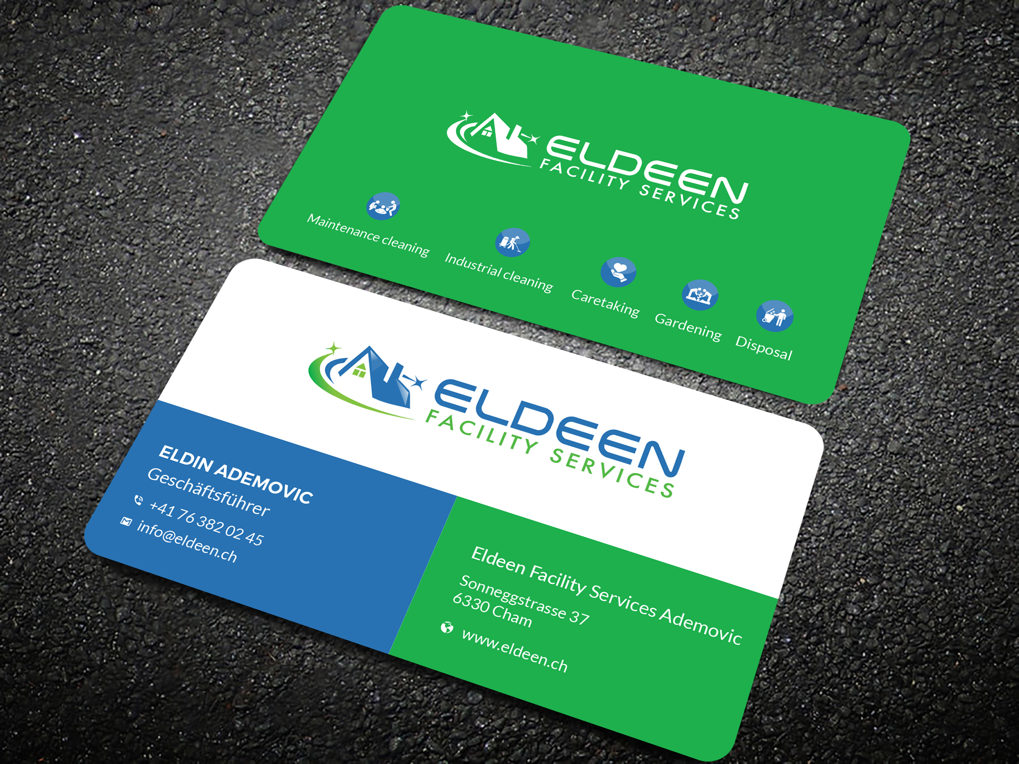 Elegant, Playful, Cleaning Service Business Card Design for http://www ...