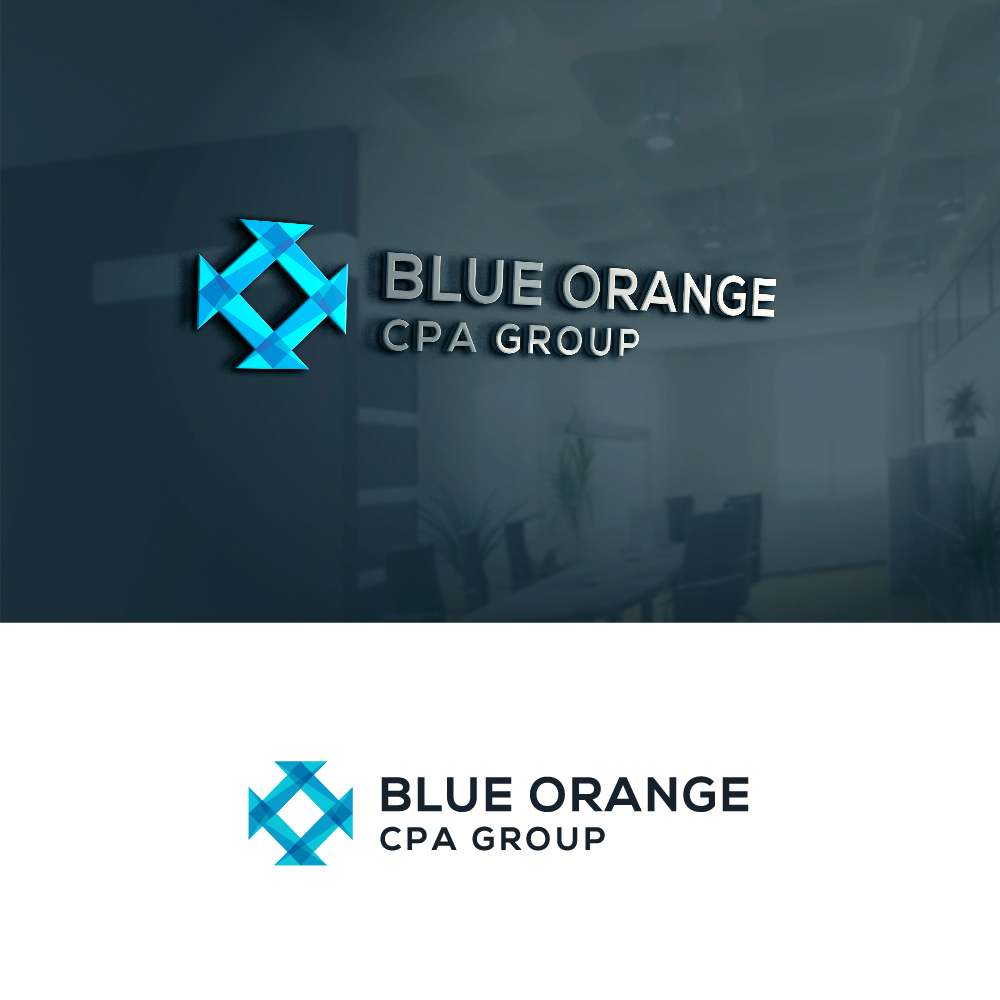 Modern, Professional, Public Accounting Logo Design for Blue Orange CPA ...