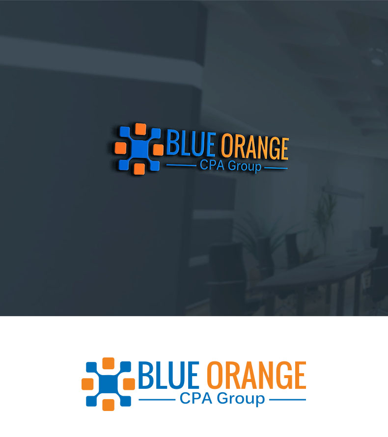 Modern, Professional, Public Accounting Logo Design for Blue Orange CPA ...