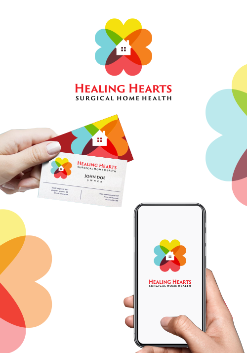 Modern, Bold, Home Health Care Logo Design for Healing Hearts Surgical ...