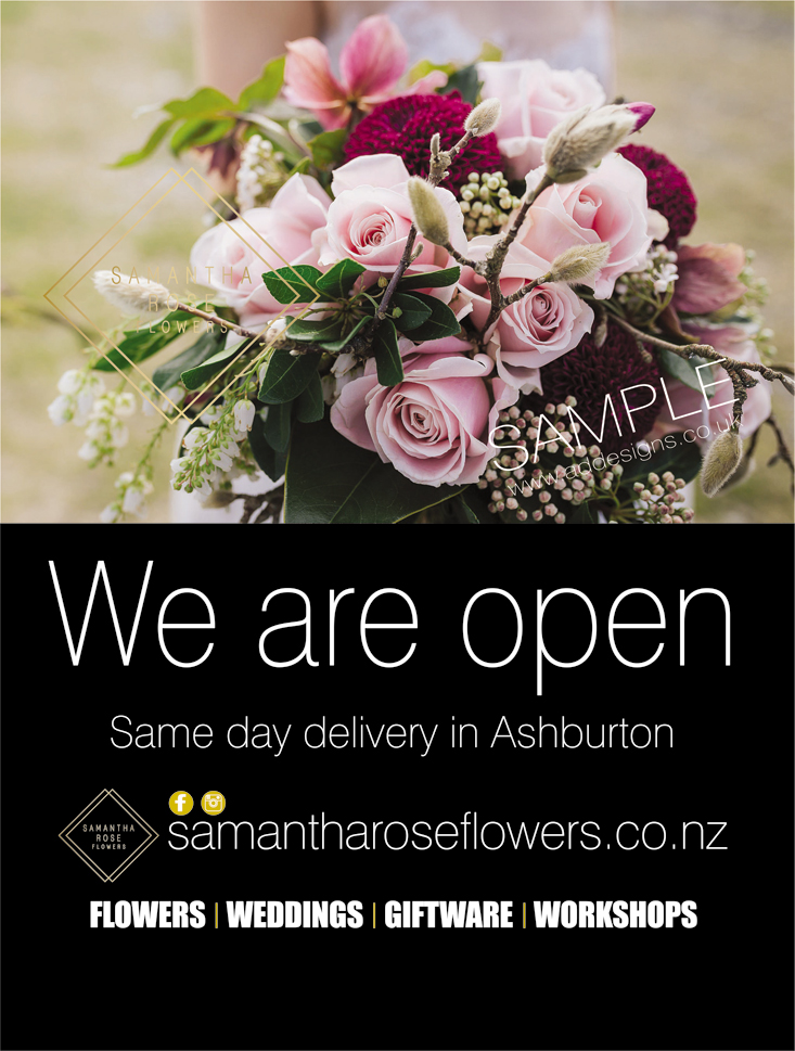 Modern, Professional, Florist Graphic Design for SAMANTHA ROSE FLOWERS ...