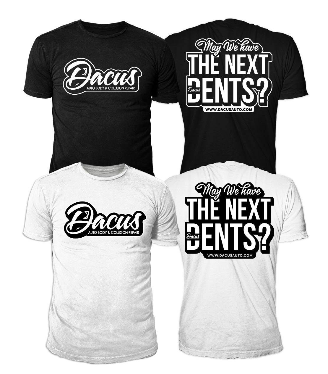 Bold, Modern, Automotive T-shirt Design for Dacus Auto Body and ...