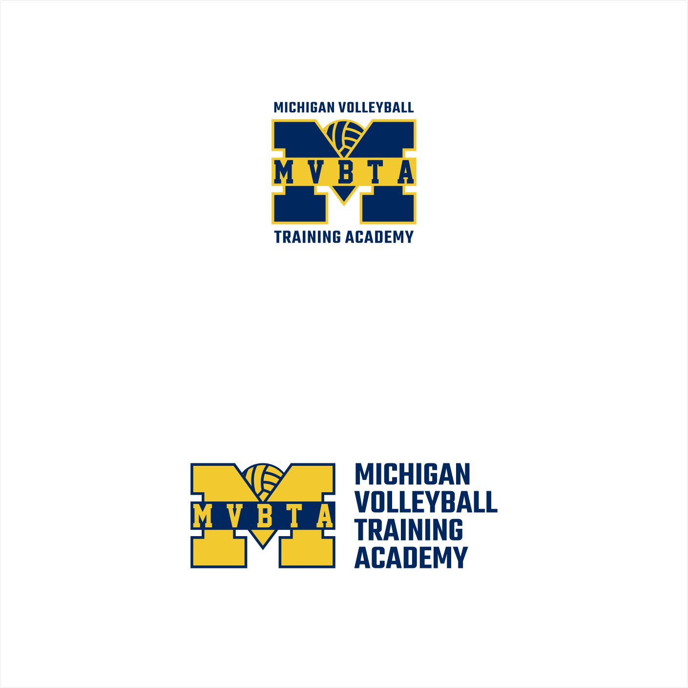 Elegant, Playful Logo Design for MVBTA and Michigan Volleyball Training ...