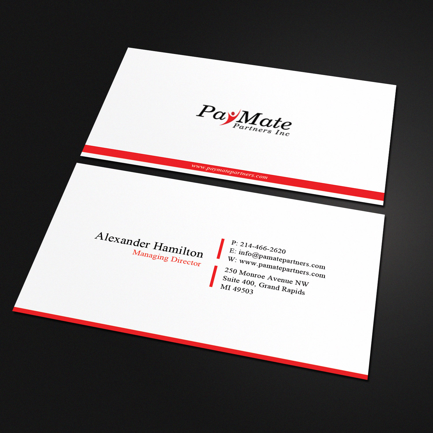 Business Card Design for PayMate Partners Inc by Sandaruwan | Design ...