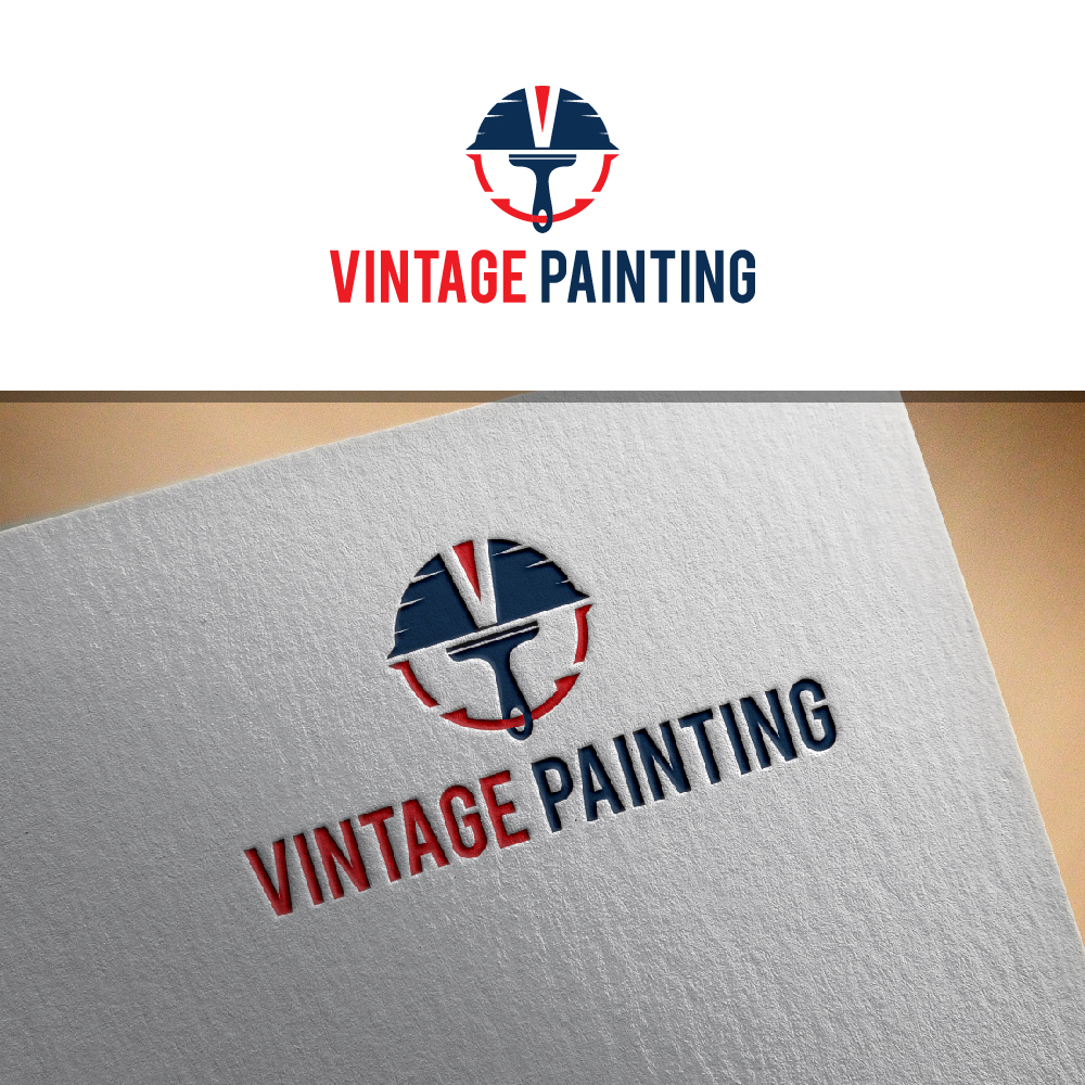 Elegant, Playful, Painting And Decorating Logo Design for Vintage ...