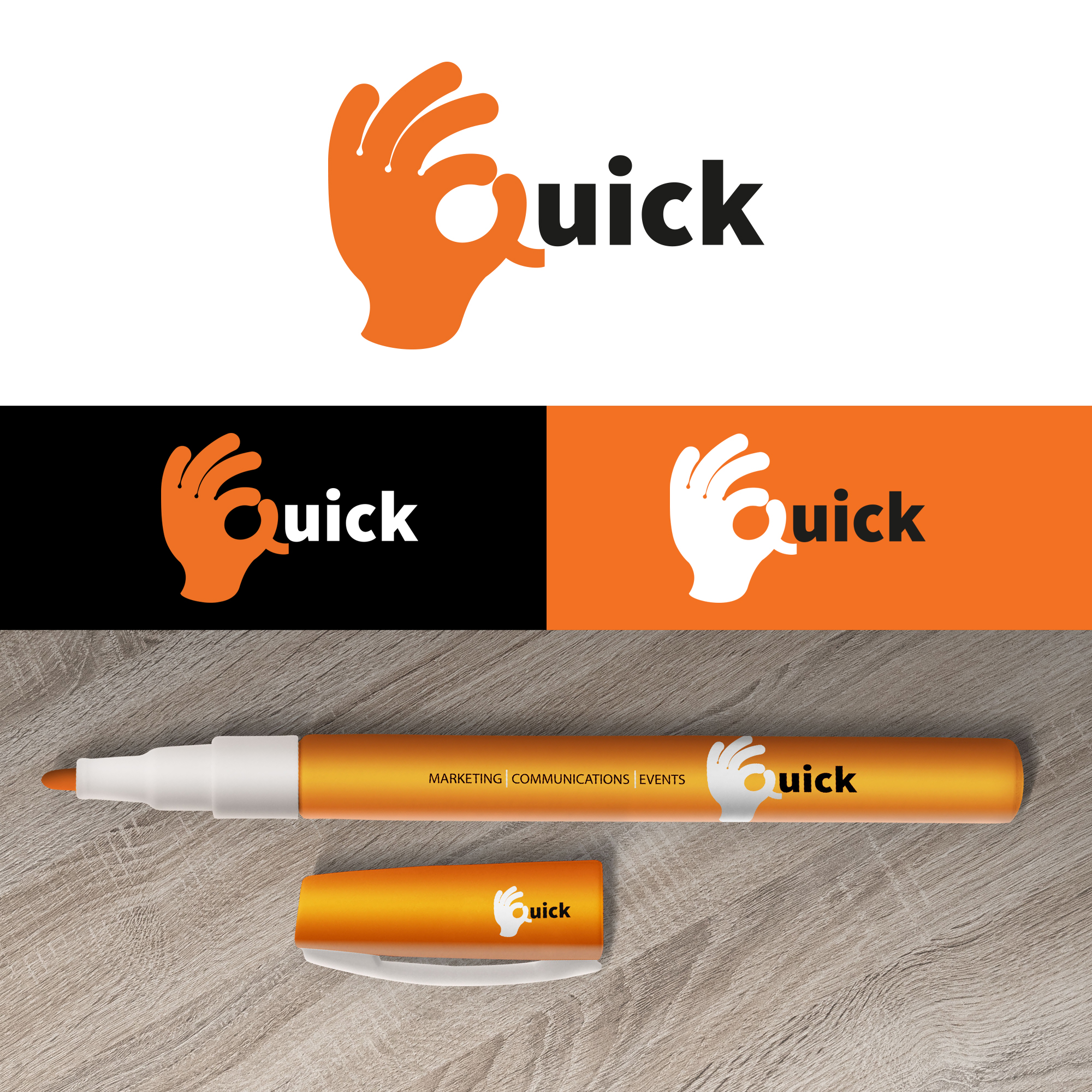 Modern, Professional, Communications Logo Design for The Quick ...