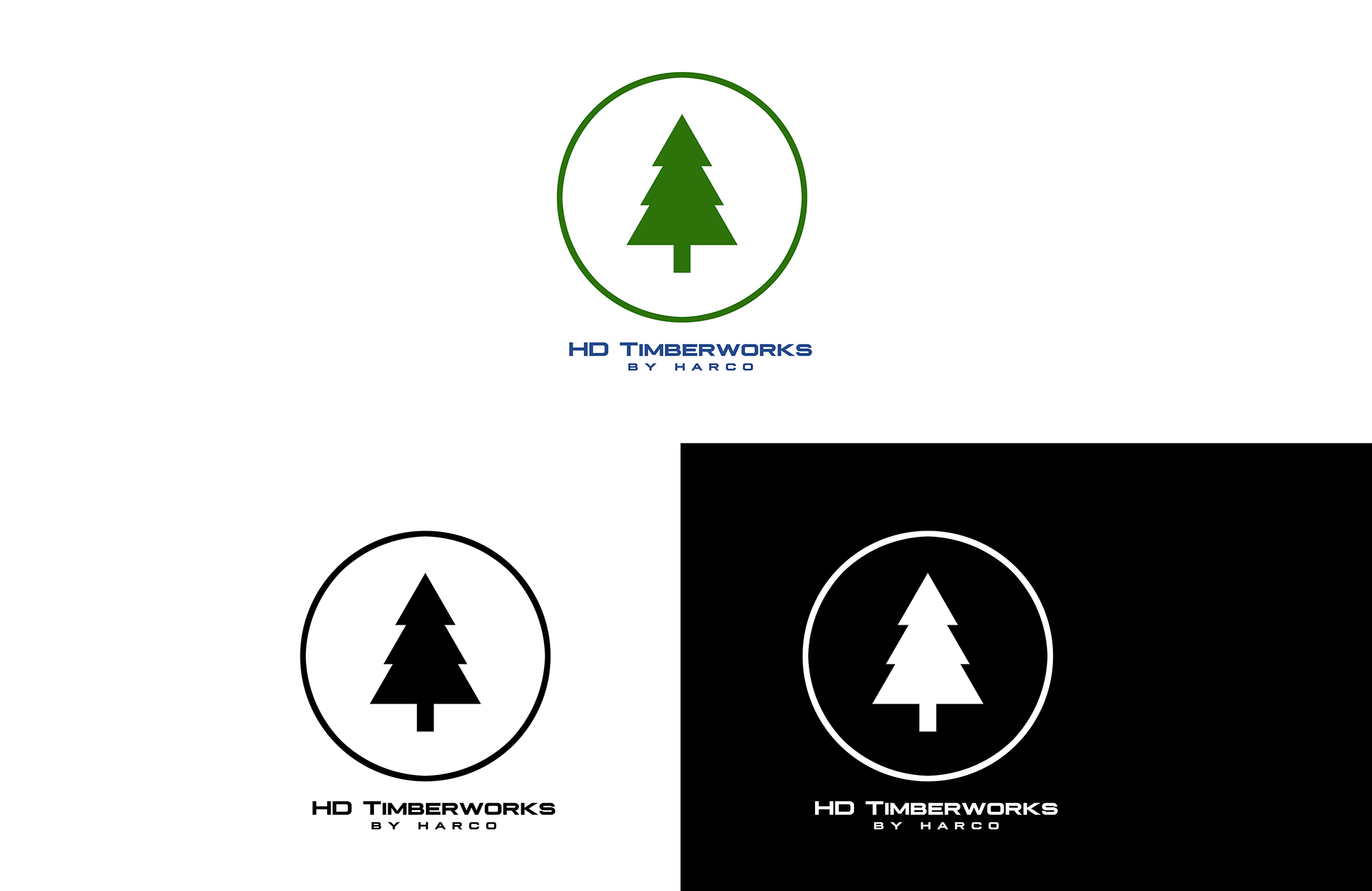 Logo Design for Harco & HD Timberworks, HD Timberworks by Harco by Nico ...