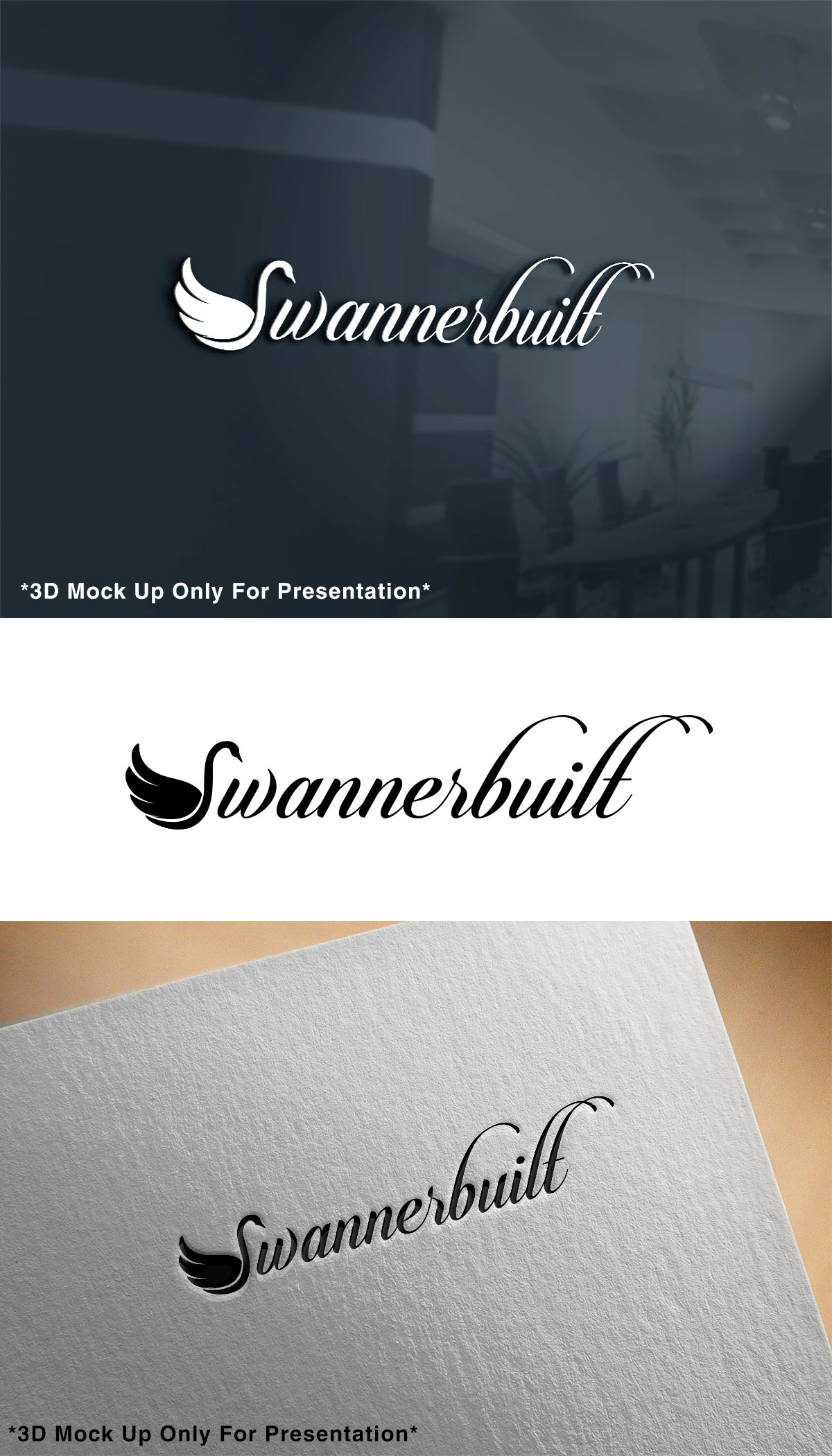Bold, Serious Logo Design for Swannerbuilt by logograph | Design #22213346