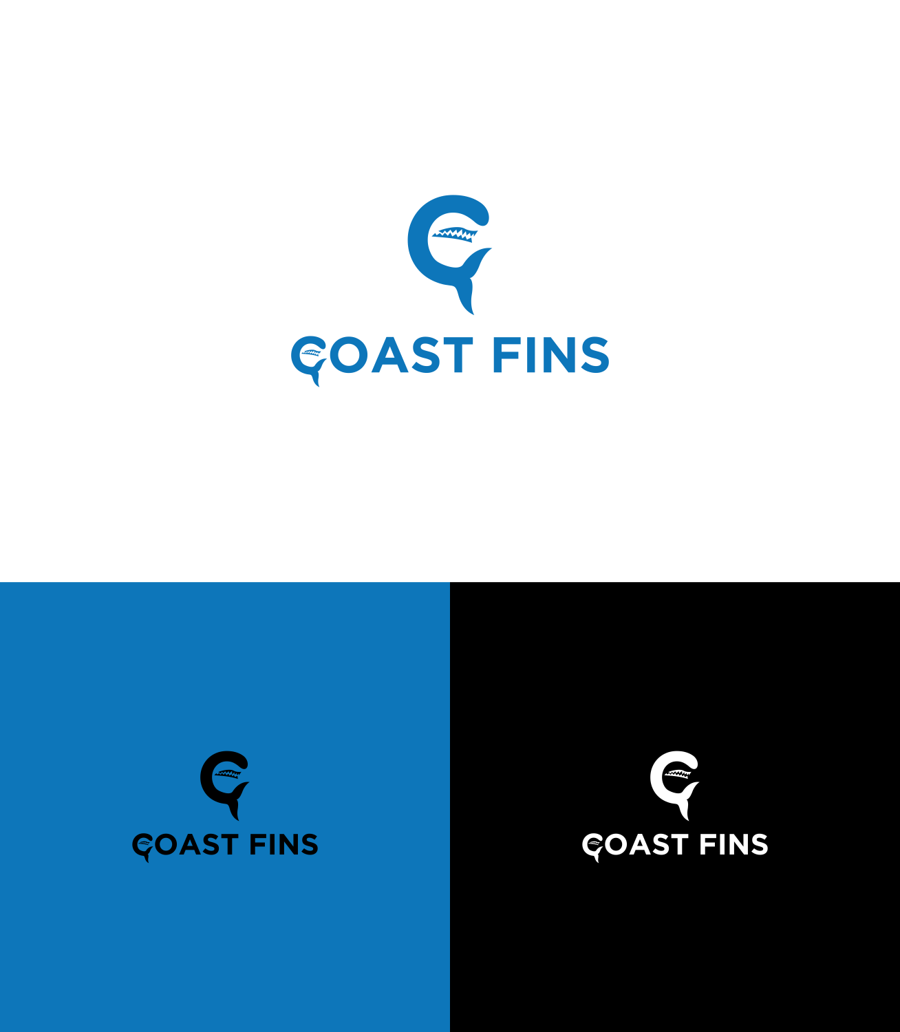 Conservative, Playful Logo Design for Coast Fins by sidiq 4 | Design ...