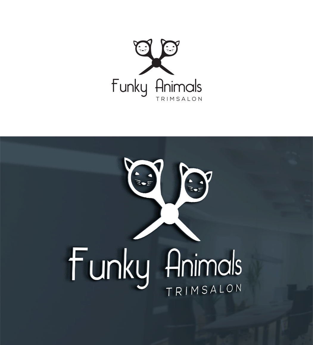 Elegant, Professional Logo Design for Funky Animals trimsalon by design ...