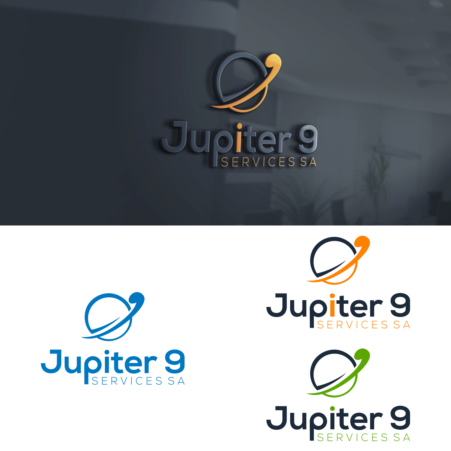 Logo Design for Jupiter 9 Services SA by sinau_nggambar | Design #22255138