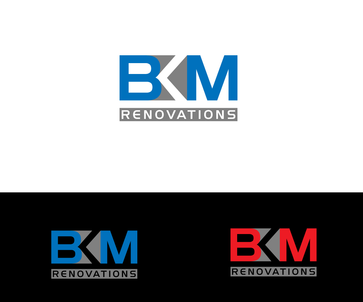 Logo Design for BKM Renovations by jemmy f 2 | Design #22234467